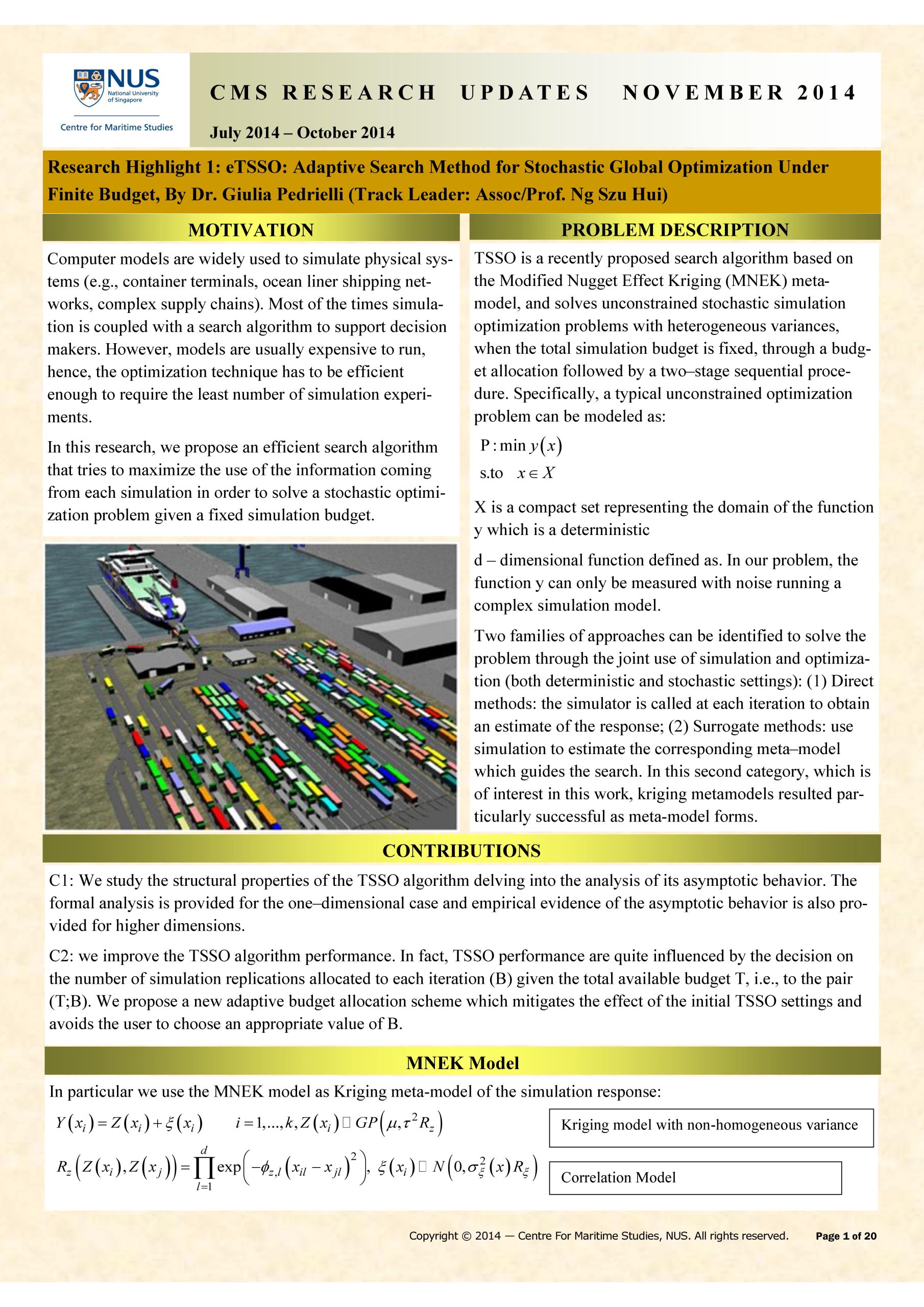CMS Research Updates November 2014 - CMS NUS | Centre for Maritime Studies