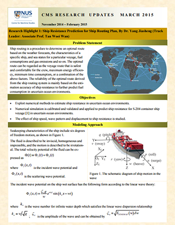 CMS Research Updates March 2015 - CMS NUS | Centre for Maritime Studies