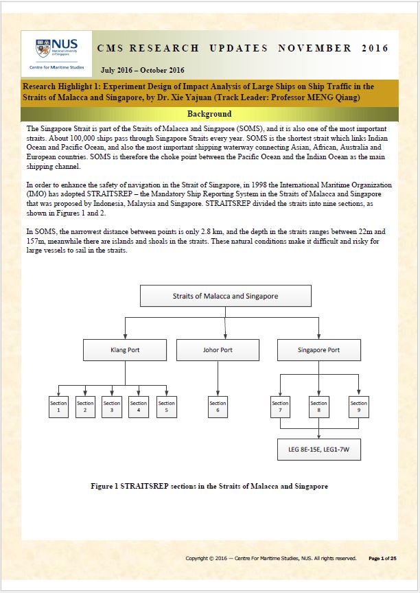 CMS Research Updates November 2016 - CMS NUS | Centre for Maritime Studies