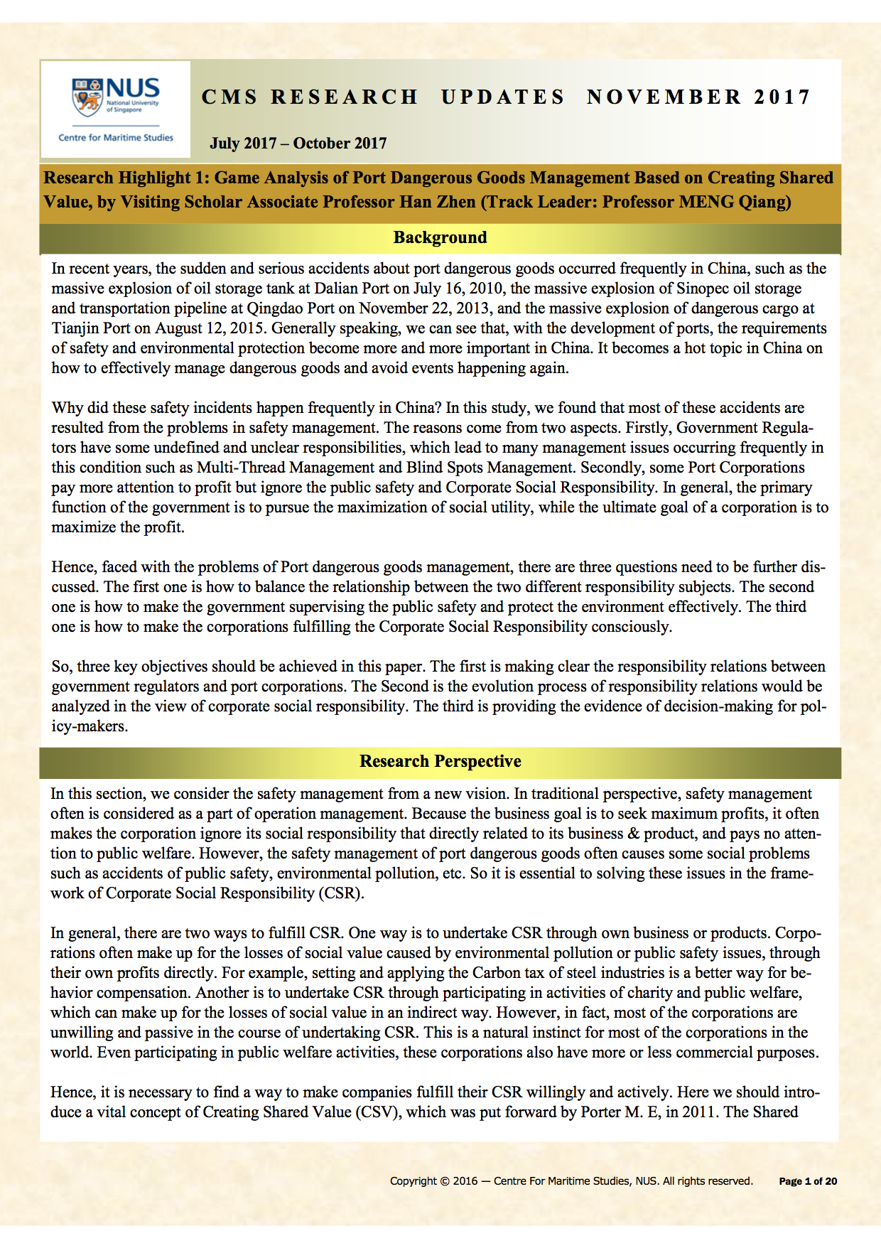 CMS Research Updates November 2017 - CMS NUS | Centre for Maritime Studies